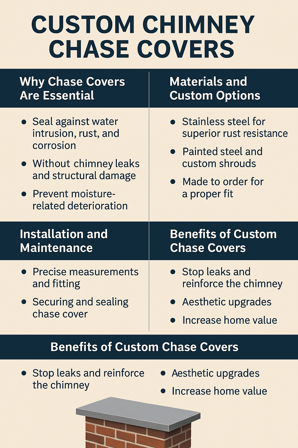 Custom Chimney Chase Covers & Repairs in New York - Certified Chimney NY