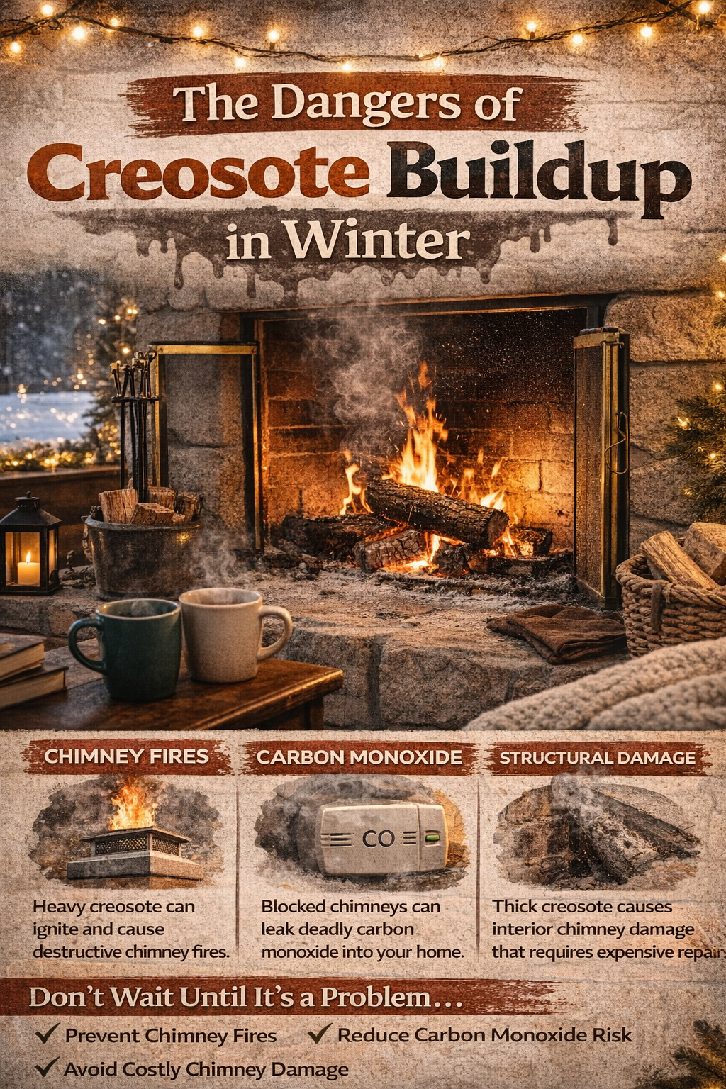 The Dangers of Creosote Buildup in Winter Heating Season - Certified ...