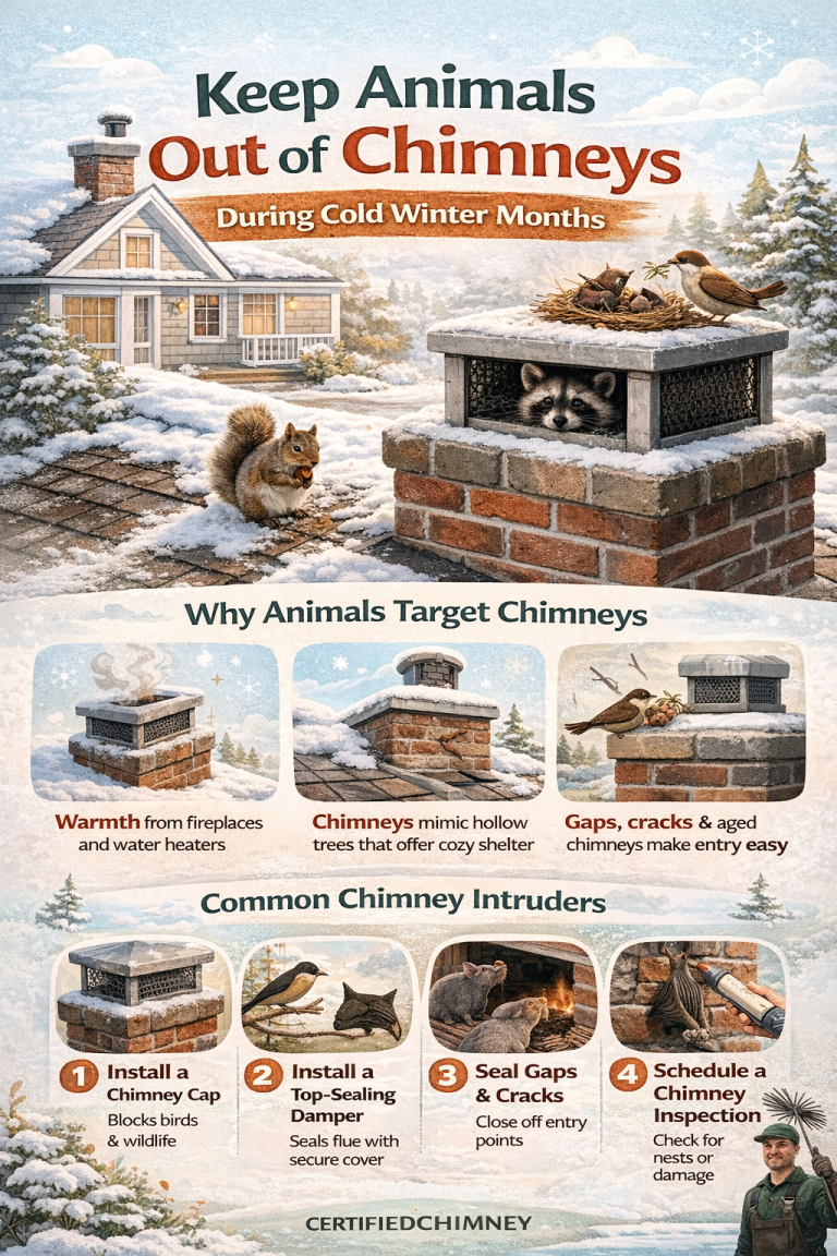 Keep Animals Out of Chimneys During Cold Winter Months